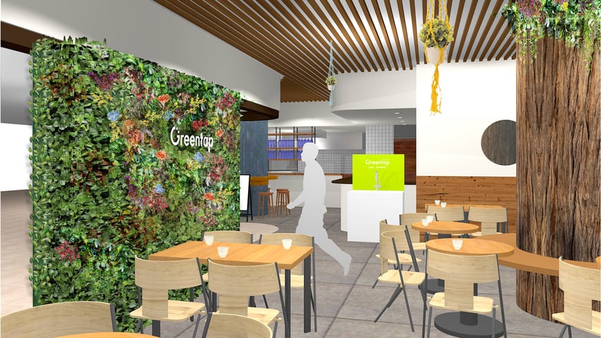 「グリーンタップカフェ by LIXIL 〜ミネラル in ウォーターで楽しむ春のカフェ〜」を麻布台ヒルズで期間限定オープン！｜Newsroom｜LIXIL